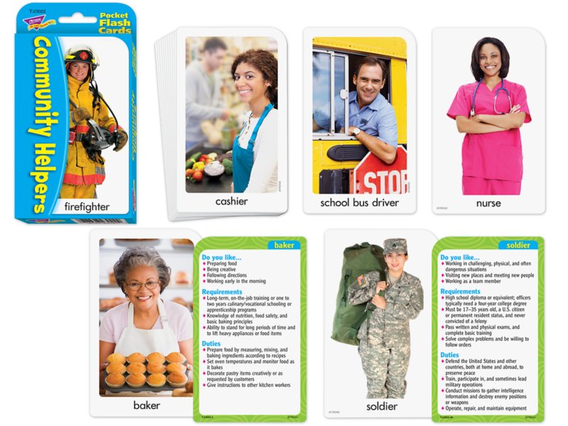 Community Helpers Picture Cards