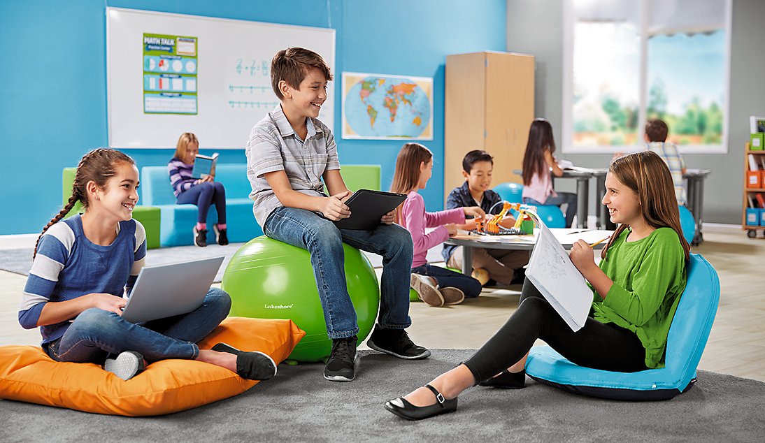 students learning space