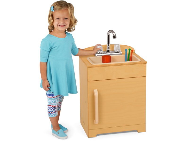 Toddler Hardwood Kitchen Sink at Lakeshore Learning