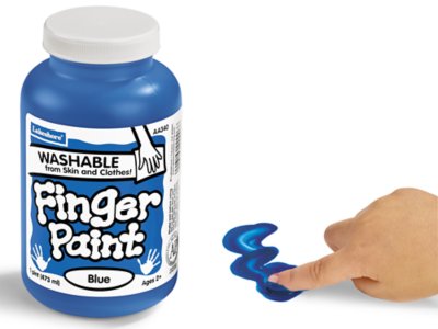 Washable Fingerpaint - Pint - Blue at Lakeshore Learning