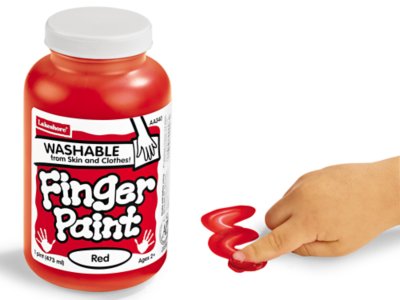 Washable Fingerpaint - Pint - Red at Lakeshore Learning