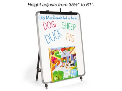 Magnetic Write & Wipe Adjustable Easel at Lakeshore Learning