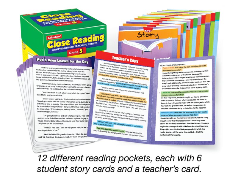 Close Reading Comprehension Teaching Center - Gr. 5 at Lakeshore Learning