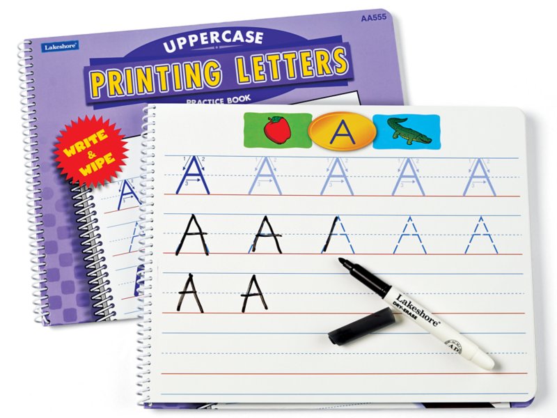 Printing Letters Practice Book - Uppercase at Lakeshore Learning