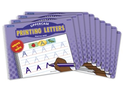 Printing Letters Practice Book - Uppercase - Set of 10 at Lakeshore ...