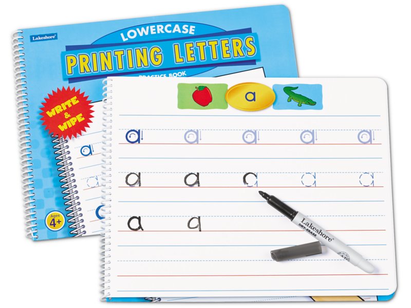 Printing Letters Practice Book - Lowercase at Lakeshore Learning