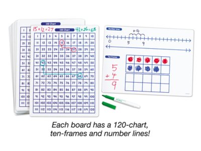 Building Math Skills Write & Wipe Boards - K-Gr. 2 - Set of 30 at ...