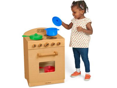 Toddler Hardwood Kitchen Set at Lakeshore Learning
