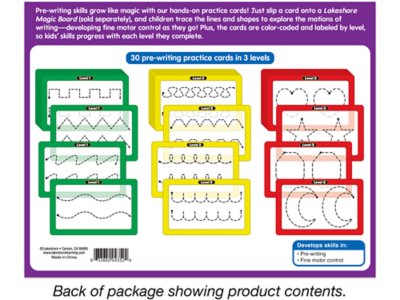 Magic Board Pre-Writing Practice Cards at Lakeshore Learning