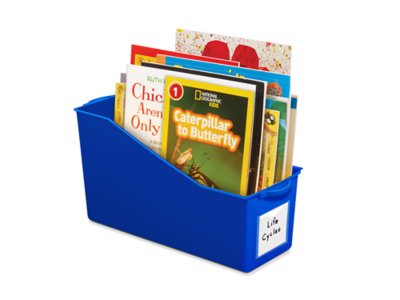 Connect & Store Book Bin - Blue at Lakeshore Learning