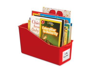 Connect & Store Book Bin - Red at Lakeshore Learning