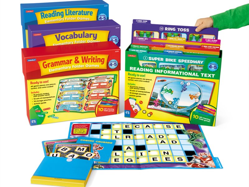 Reading & Writing Skills Folder Game Libraries Gr. 4-5 - Complete Set ...