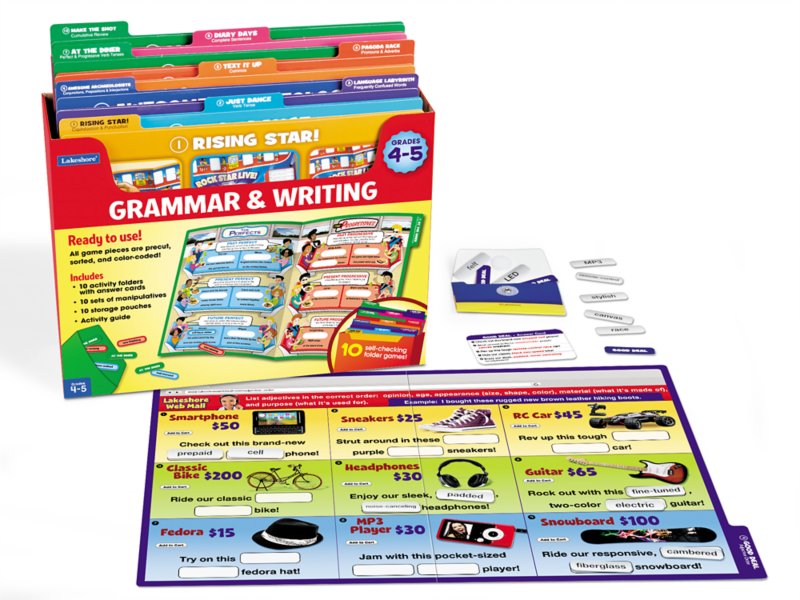 Grammar & Writing Folder Game Library - Gr. 4-5 at Lakeshore Learning