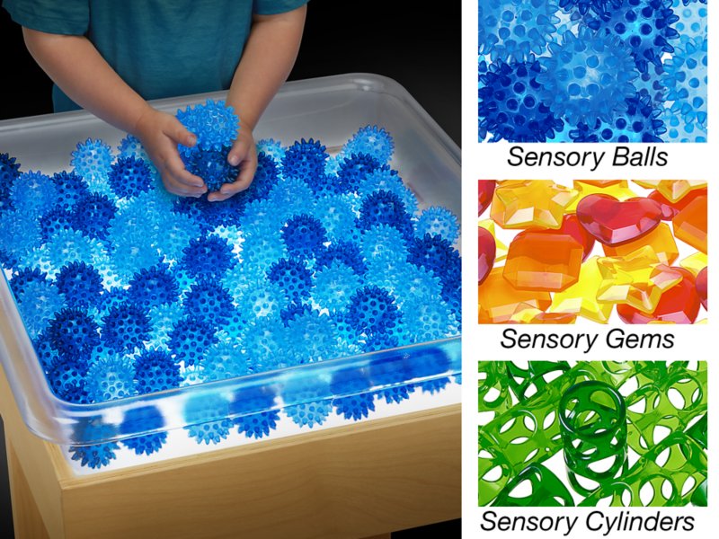 Toddler-Safe Light Table Sensory Materials - Complete Set at Lakeshore ...