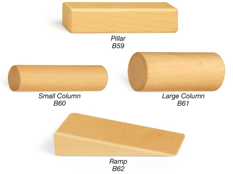 Hardwood Pillar Unit Block at Lakeshore Learning