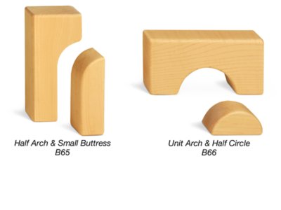 Individual Hardwood Unit Blocks at Lakeshore Learning