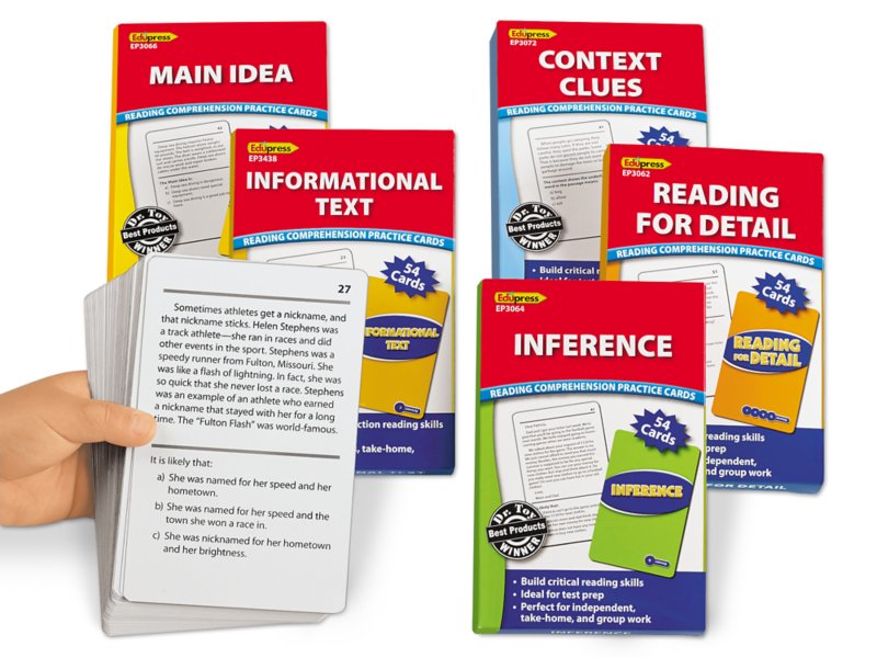 Comprehension Skills Practice Cards - Gr. 3-5 at Lakeshore Learning