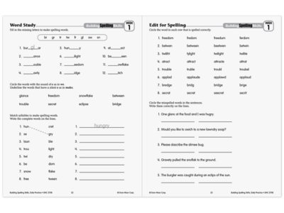Building Spelling Skills Workbook - Gr. 4 at Lakeshore Learning