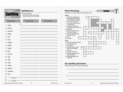Building Spelling Skills Workbook - Gr. 5 at Lakeshore Learning