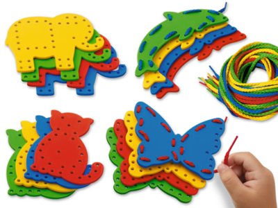 Lacing Animals at Lakeshore Learning