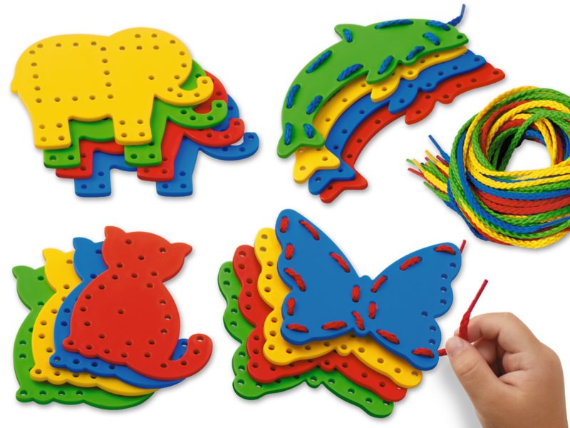 Lacing Animals at Lakeshore Learning