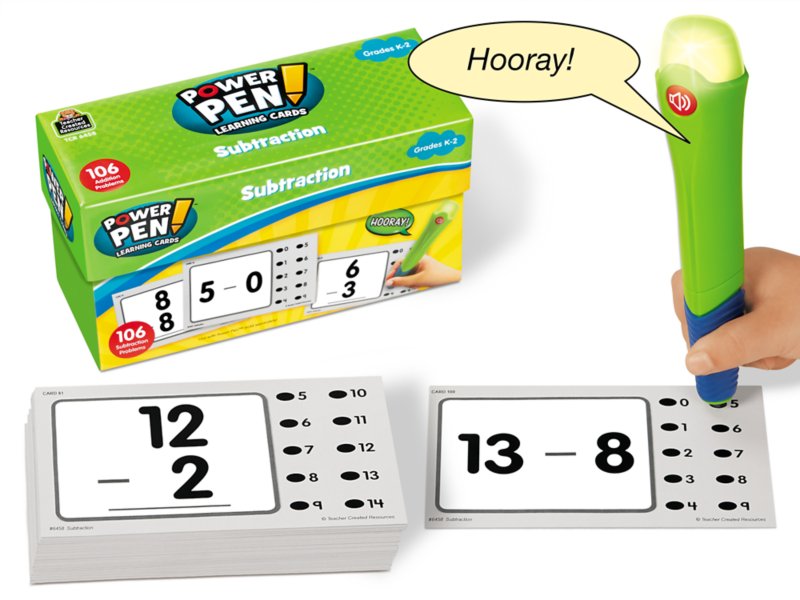 Subtraction Power Pen!® Quiz Cards at Lakeshore Learning