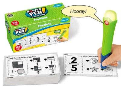 Fractions Power Pen!® Quiz Cards at Lakeshore Learning