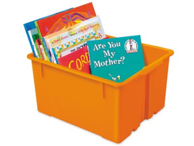 Heavy-Duty Book Bin - Orange at Lakeshore Learning