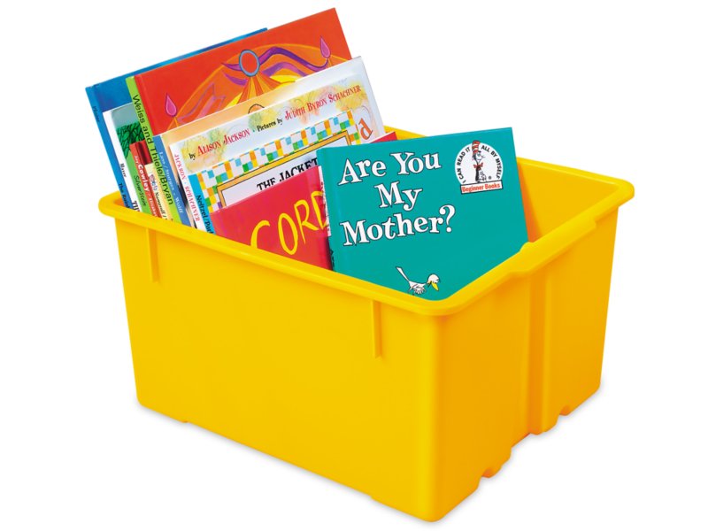Heavy-Duty Book Bin - Yellow at Lakeshore Learning