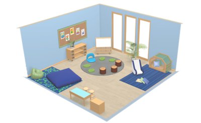 Calming Sensory Room Layout | Lakeshore® Furniture