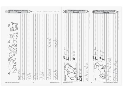 Modern Manuscript Daily Handwriting Practice Workbook at Lakeshore Learning