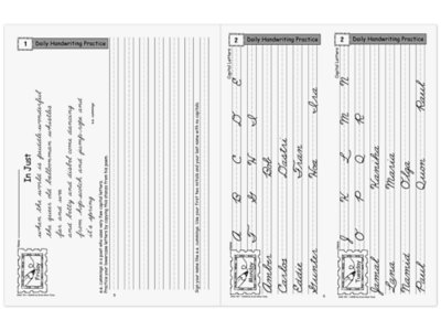Traditional Cursive Daily Handwriting Practice Workbook at Lakeshore ...