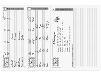 Traditional Cursive Daily Handwriting Practice Workbook at Lakeshore ...