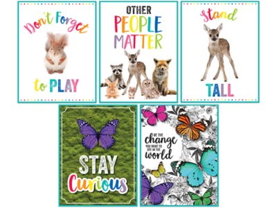 Woodland Whimsy Motivational Poster Pack at Lakeshore Learning