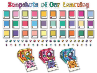 Retro Remix Snapshots of Our Learning Bulletin Board Set at Lakeshore ...