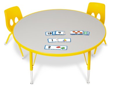 Rainbow Adjustable Round Tables at Lakeshore Learning