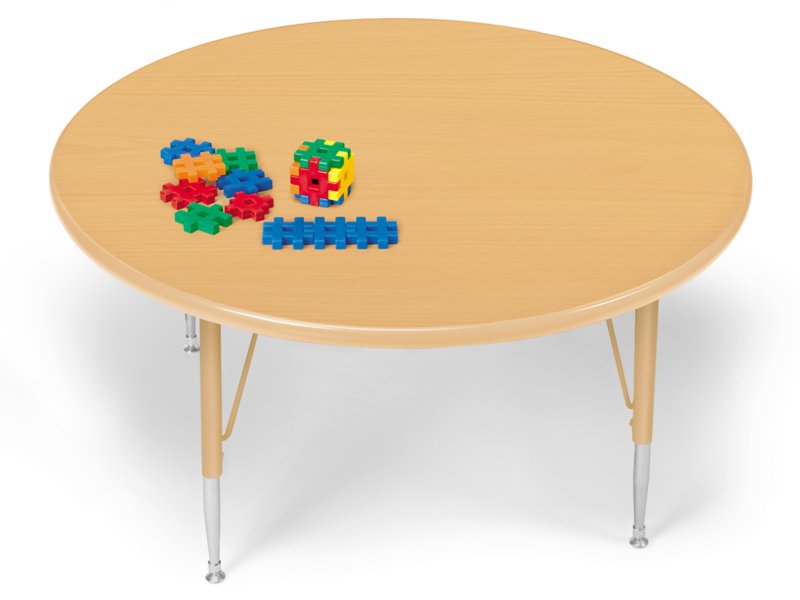 Natural Adjustable Round Tables at Lakeshore Learning
