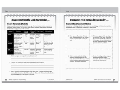 Comprehension and Critical Thinking Workbook - Gr. 6 at Lakeshore Learning