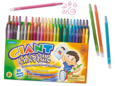 Giant Twist-Up Crayons - Set of 50 at Lakeshore Learning