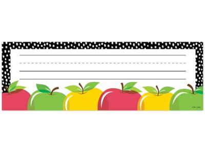 Apple Time Nameplates at Lakeshore Learning
