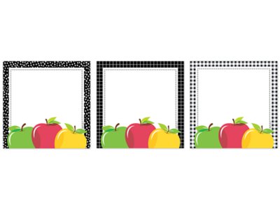 Apple Time Card Accents at Lakeshore Learning