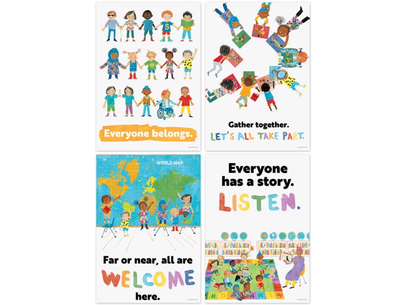 All Are Welcome Motivational Poster Pack at Lakeshore Learning