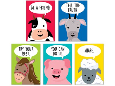 Farm Friends Character Education Poster Pack at Lakeshore Learning