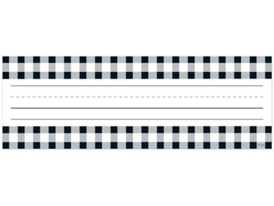 Black & White Buffalo Checkered Nameplates at Lakeshore Learning