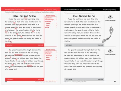 Daily Paragraph Editing Workbook - Gr. 4 at Lakeshore Learning