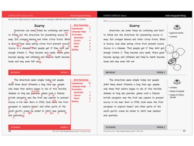 Daily Paragraph Editing Workbook - Gr. 6 at Lakeshore Learning