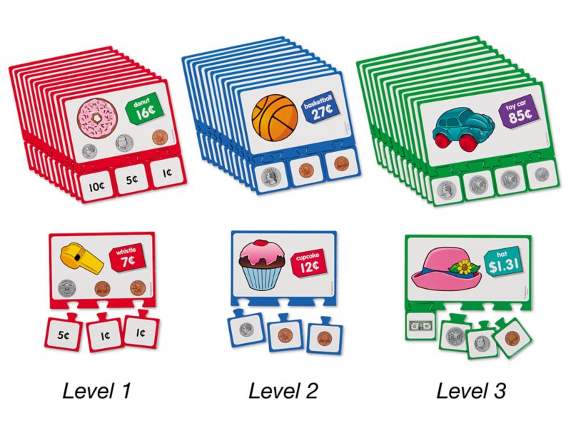 Counting Money Puzzles - Complete Set at Lakeshore Learning