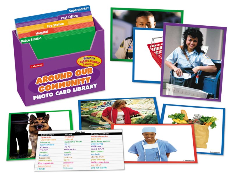 Around Our Community Vocabulary Development Photo Card Library at ...