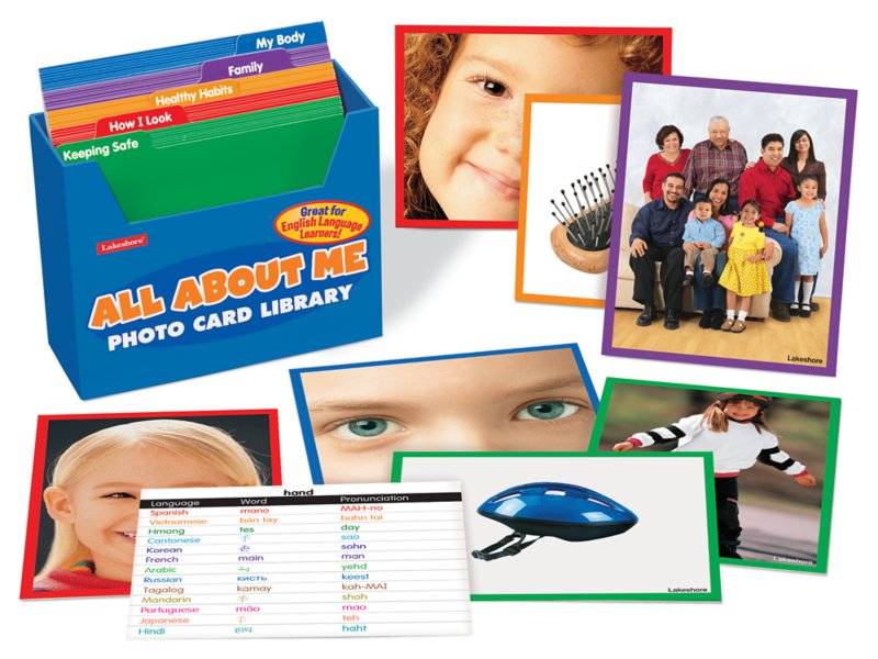 All About Me Vocabulary Development Photo Card Library at Lakeshore ...