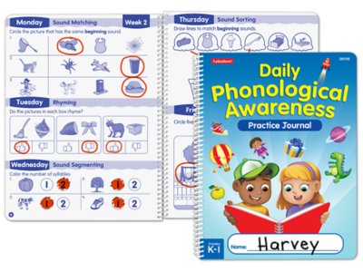 Daily Phonological Awareness Practice Journal at Lakeshore Learning